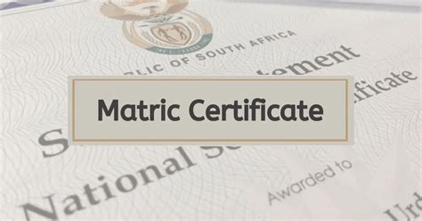 Applying For A Re Issue Of A Matric Certificate Searche