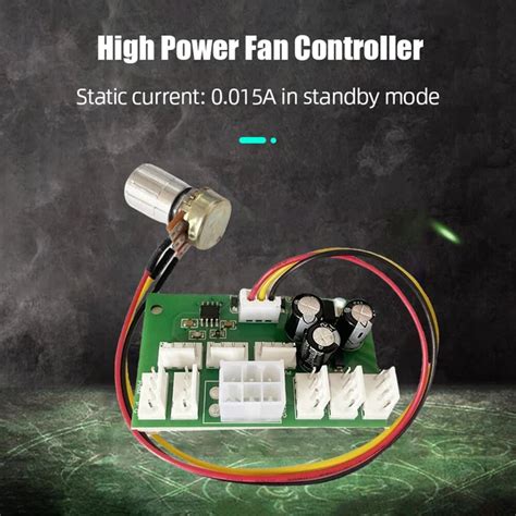 DC V FAN CONTROLLER Wire PWM Fan Speed Governor Way For Computer Case Fan EUR