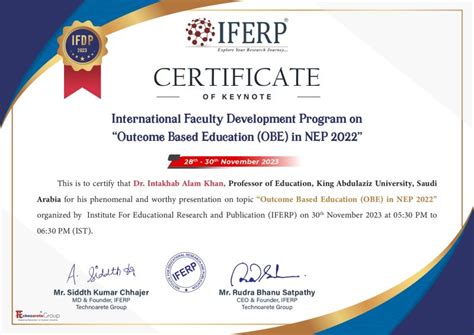 Dr Intakhab Alam Khan On Linkedin Faculty Development Session