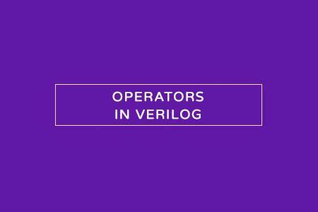 Operators In Verilog
