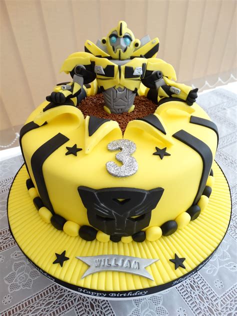 Bumblebee Transformer Cake