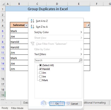 how to group duplicates in excel 3 easy techniques exceldemy
