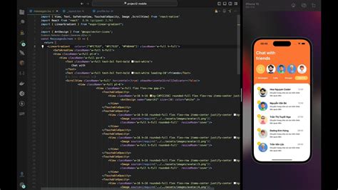 Myfirstapp React Native With Expo P12 Layout Messages Youtube