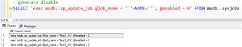 Enable Or Disable All Jobs In Sql Server Sqlarena
