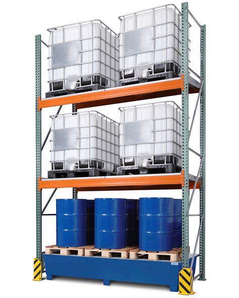 Ibc Racking Systems Efficient Ibc Tote Storage Solutions Denios