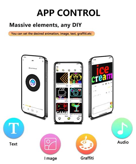 App Control Led Flexible Display Signage Rgb Programmable Usb Pixel Soft Animated Advertising