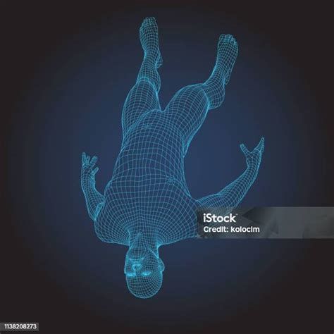 3d 와이어 프레임 인체 다각형 낮은 폴 리 3차원 인쇄에 대한 스톡 벡터 아트 및 기타 이미지 3차원 인쇄 3차원 형태 달리기 Istock