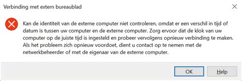 Remote Desktop Cannot Verify The Identity Of The Remote Computer Time Problem Windows