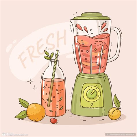 榨汁机设计图卡通设计广告设计设计图库昵图网