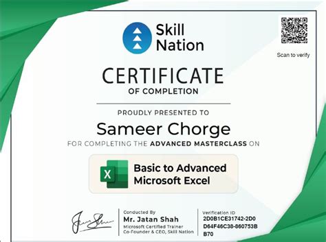 Excel Certification Professionaldevelopment Dataanalysis