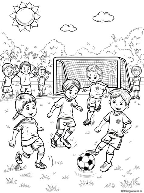 Soccer Free Printable Coloring Pages