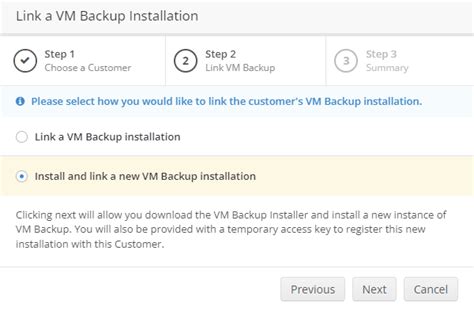 Linking Your First Vm Backup Installation Hornetsecurity Knowledgebase
