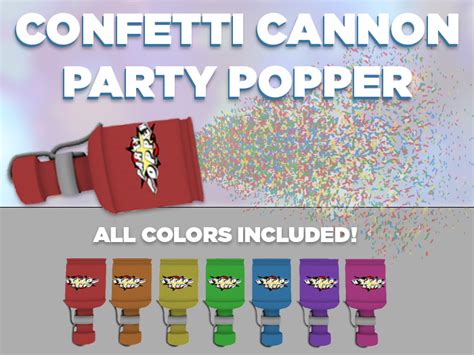 Second Life Marketplace Party Popper Confetti Cannon 2023 Best In Second Life
