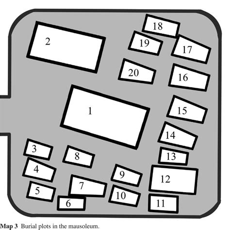 Map 3 Burial Plots In The Mausoleum Death And Life In The Ottoman Palace