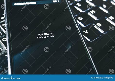 Vienna Austria October 12 2022 Iphone 13 With Ios 16 Update Screen Close Up New Operating