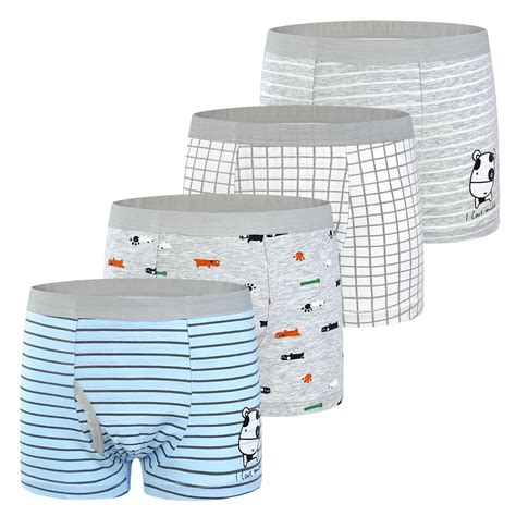 4 шт лот хлопковое детское нижнее белье для мальчиков детские трусы боксеры мягкие
