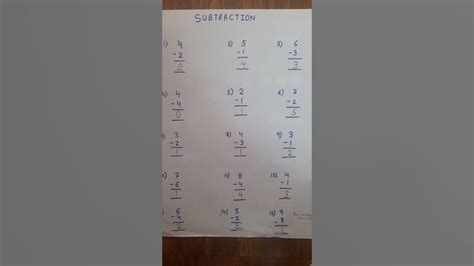 Maths Subtraction Easyandfun Learning Kindergarten Nursery Youtube