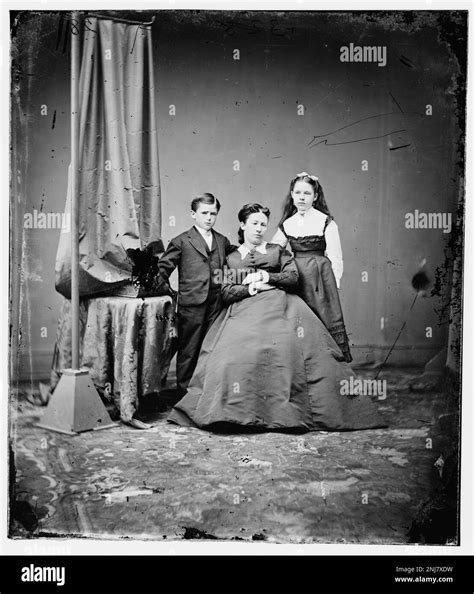 Photograph Of Mrs Us Grant Wife Of President Ulysses S Grant With