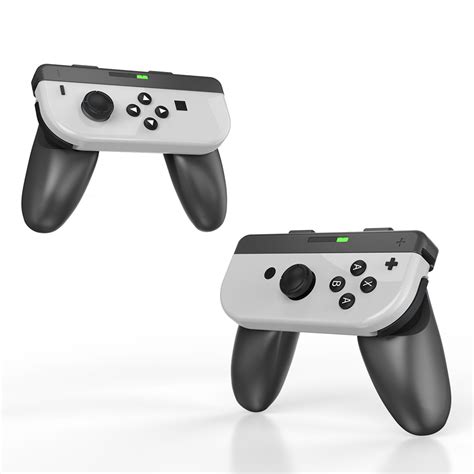 2in1 Controller Handle Grip For Ns Switch And Oled Joy Con Controller Black Westingames
