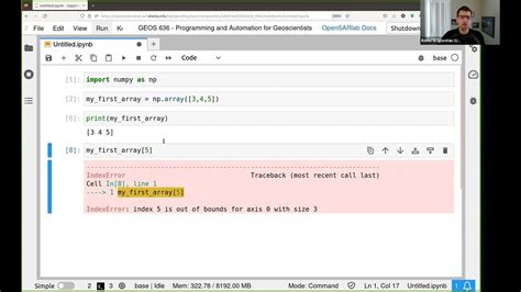 Programming And Automation For Geoscientists 0207 Numpy Simple