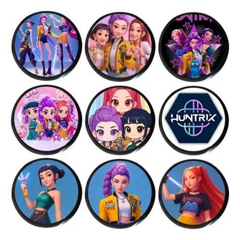 Pines Las Guerreras K Pop Demon Hunters Pack X5 Unidades Violeta Las