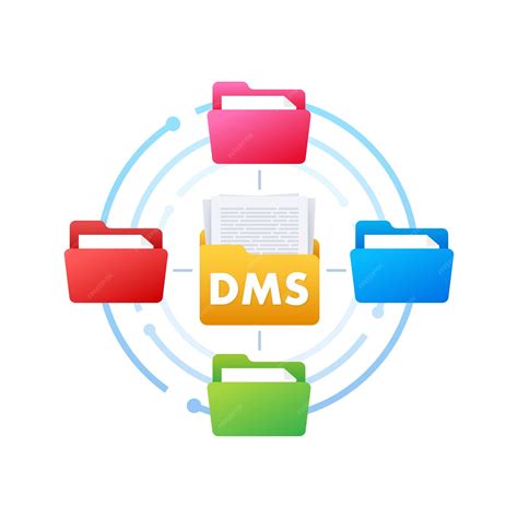 Premium Vector Dms Document Management System Digital Business Cloud
