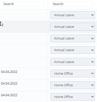 Column Filter Search DataTables Forums