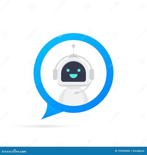 Chat Bot Using Laptop Computer Robot Virtual Assistance Of Website Or