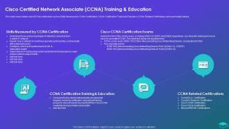 Cisco Certified Network Associate CCNA Training And Education Professional Certification