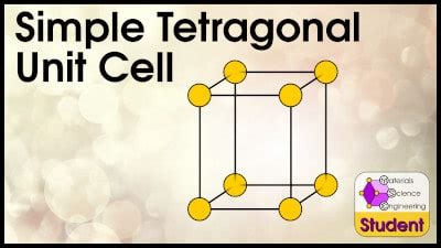 Simple Tetragonal Unit Cell Materials Science Engineering