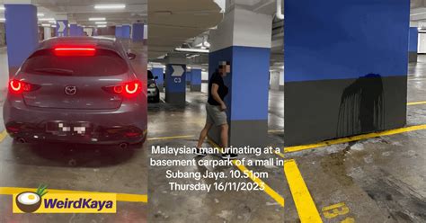 Msian Man Caught Peeing At Mall Basement In Subang Jaya Flees In A