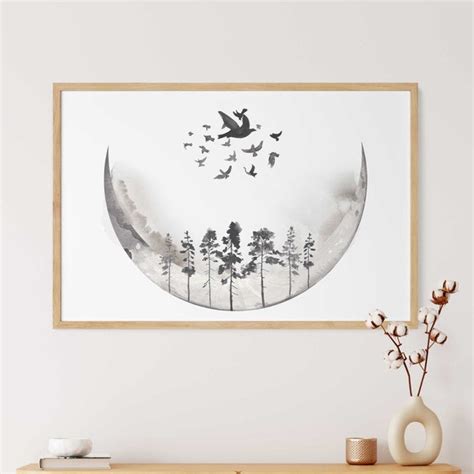 Moon Poster Etsy