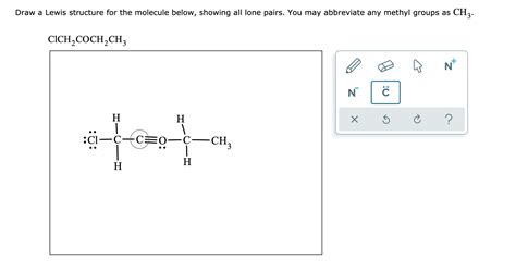 Solved Draw A Lewis Structure For The Molecule Below