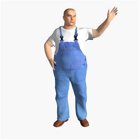 Farmer 3d Models Fbx Fbx Download Free3d