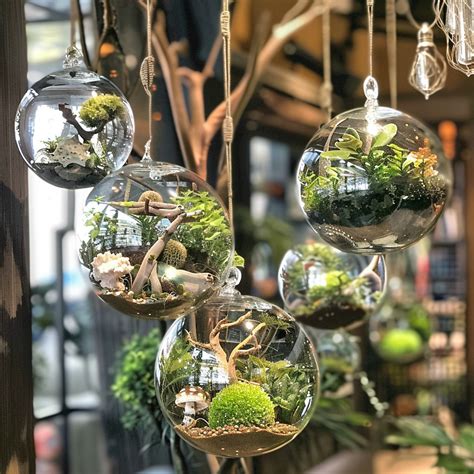 Free Hanging Glass Terrariums Image Terrariums Glass Hanging