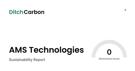 Ams Technologies Sustainability Report Ditchcarbon