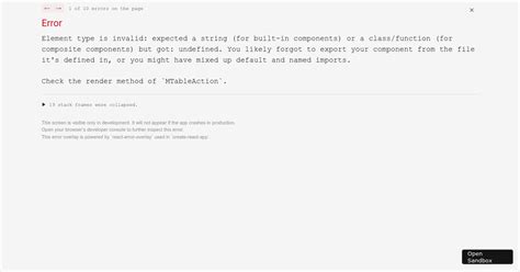 Material React Table Codesandbox