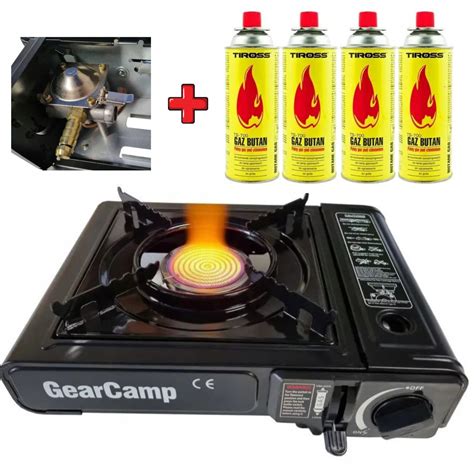 Плита Газовая Happy Home с Керамической Инфракрасной Горелкой и Адаптером 4 Бал — Купить