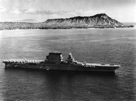 Uss Lexington World War Aircraft Carrier Cv 2