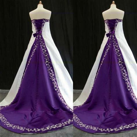 White And Purple Dresses