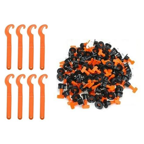 Tile Positioning Leveling System Wear Resistant Reusable Size 200 Pcs 4 Wrenches Big W