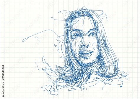 Pen Scribble Drawing