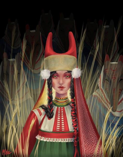 Instagram Aesthetic Art Illustration Sketch Russian Folk Art