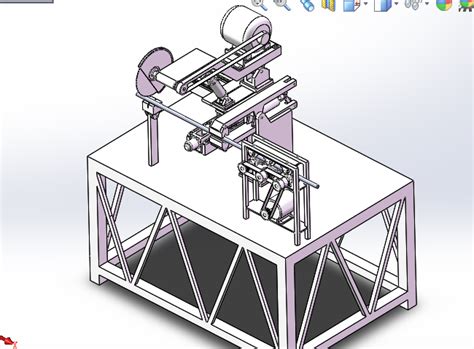 圆钢棒料剪切机设计三维SW15张CAD图纸 说明书 SOLIDWORKS 2013 模型图纸下载 懒石网
