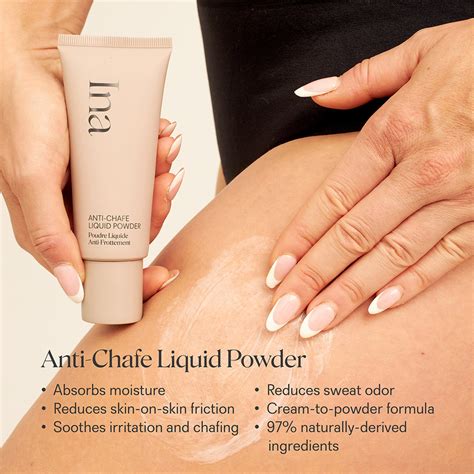 Anti Chafe Liquid Powder Intimate Chafing Prevention Ina Labs