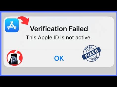 How To Fix Verification Failed Apple Id Is Not Active Apple ID Is