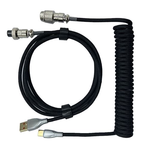 Gaming Keyboard Cable Professional Retractable Sturdy Connector Coiled