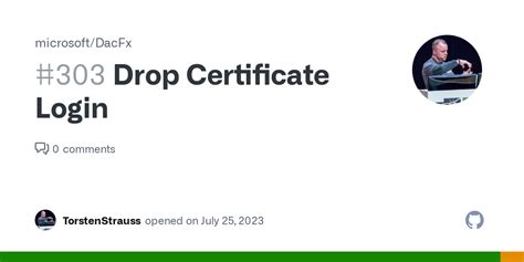 Drop Certificate Login · Issue 303 · Microsoftdacfx · Github