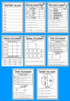 Data And Graphs Worksheet Pack First Grade My Teaching Pal