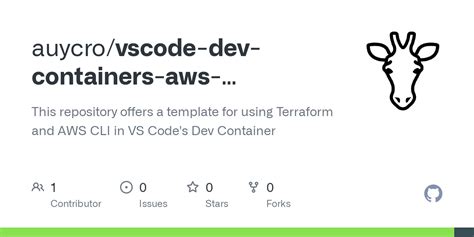 GitHub Auycro Vscode Dev Containers Aws Terraform Template This Repository Offers A Template